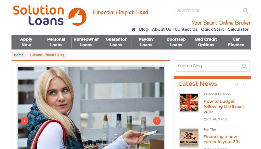 Solution Loans Personal Finance Blog